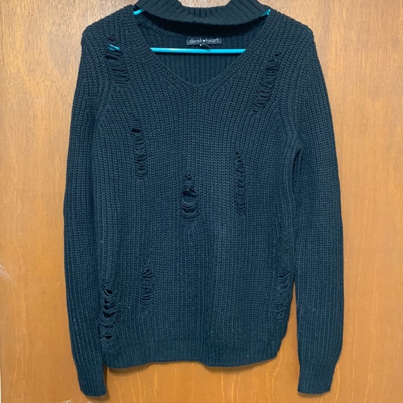 Derek Heart | Sweaters | Derek Heart Destructed Sweater | Poshmark
